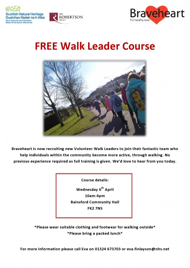 FREE Walk Leader Course with Braveheart